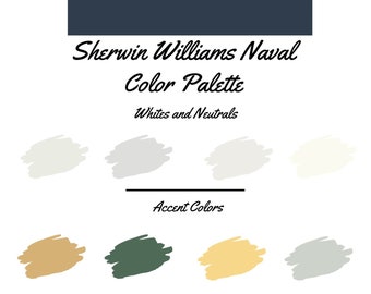 Naval Sherwin Williams Whole Home Color Palette - Interior Paint ...
