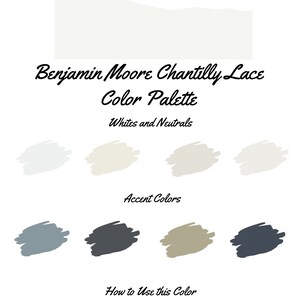 Chantilly Lace by Benjamin Moore Whole Home Color Palette - Interior ...