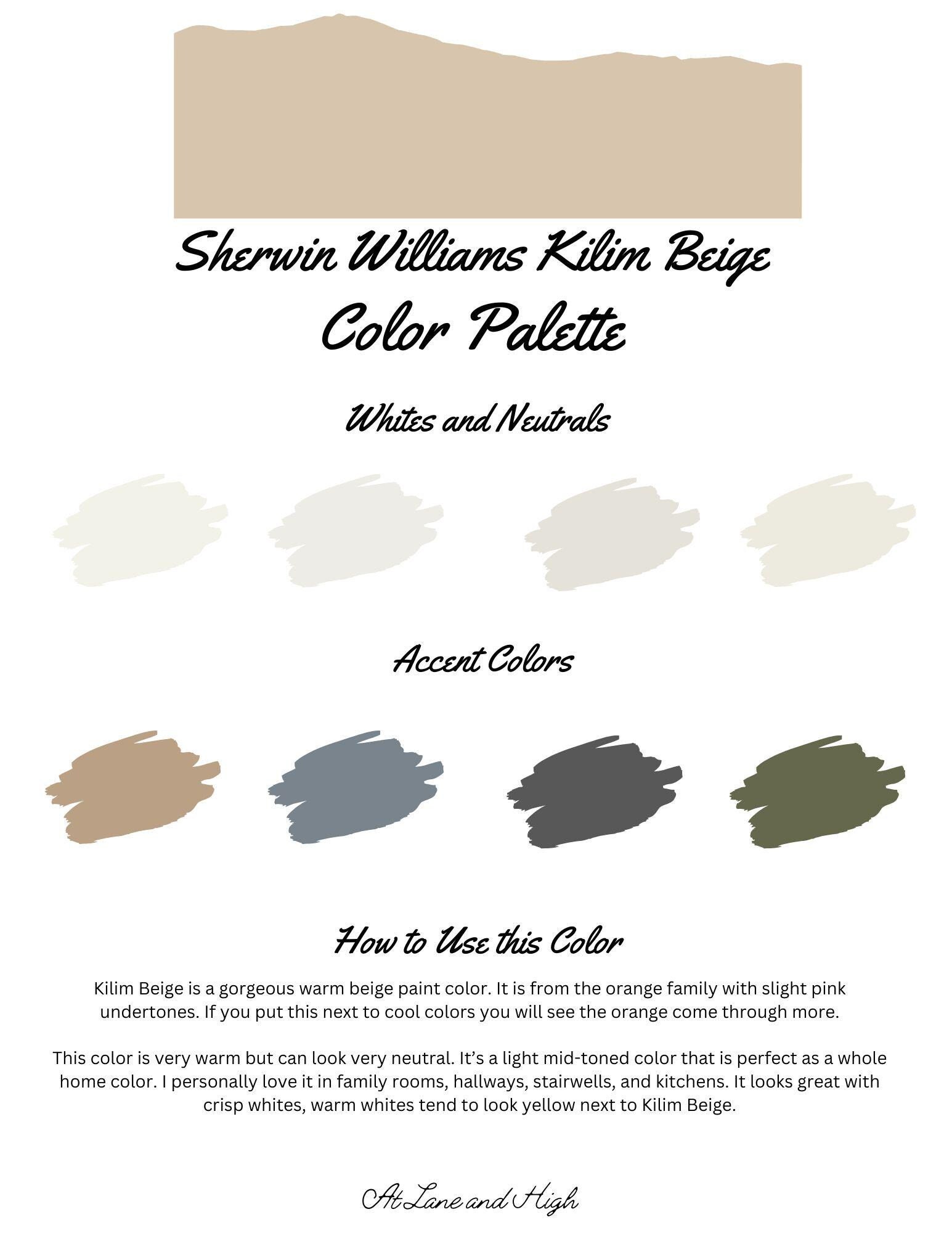 Kilim Beige by Sherwin Williams Whole Home Color Palette - Interior ...
