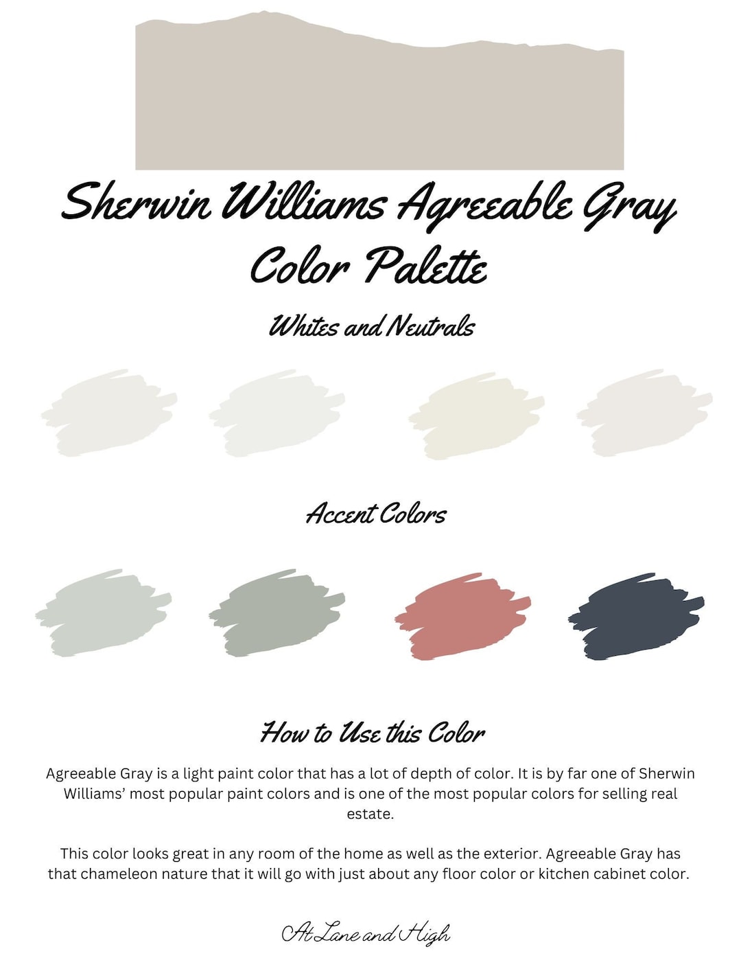 Agreeable Gray by Sherwin Williams Whole Home Color Palette - Interior ...