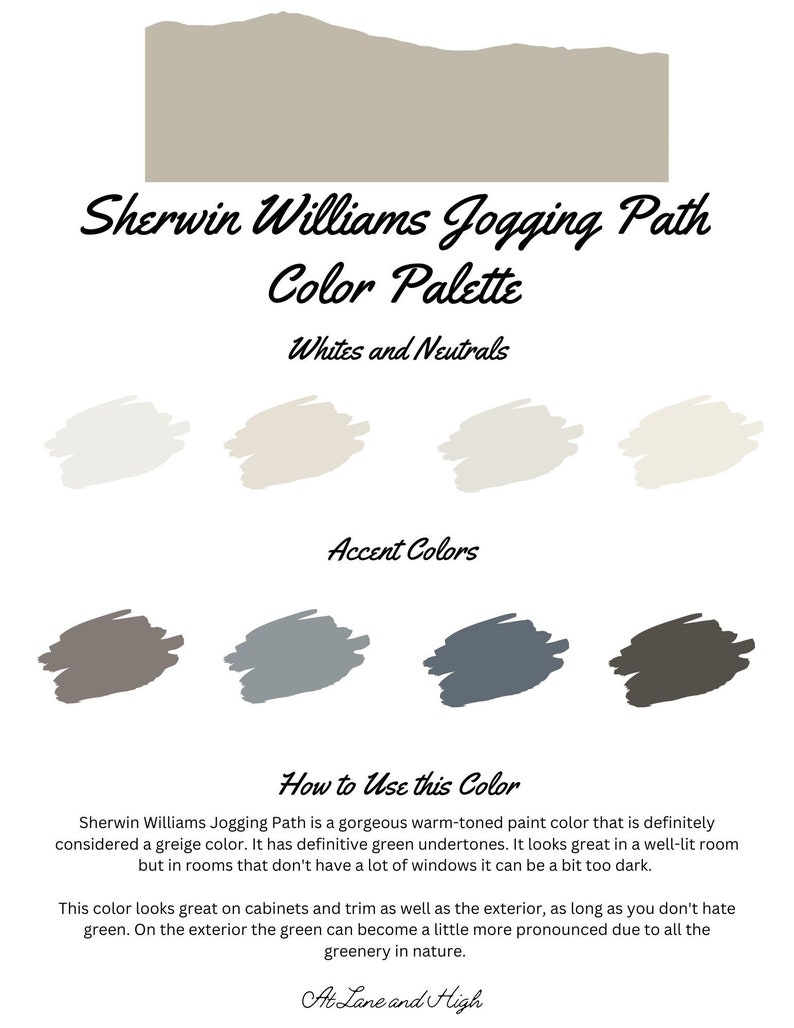 Jogging Path by Sherwin Williams Whole Home Color Palette - Interior ...