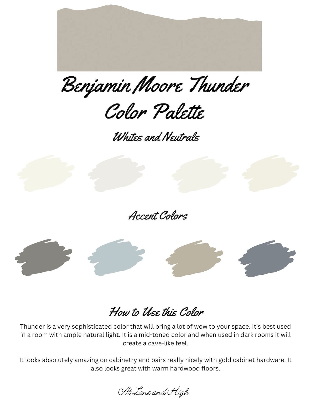 Thunder by Benjamin Moore Whole Home Color Palette - Interior Paint ...