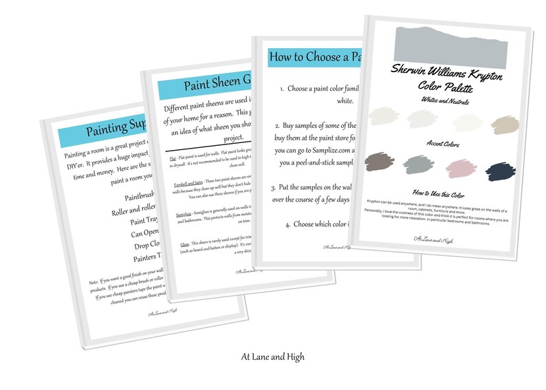 Krypton by Sherwin Williams Whole Home Color Palette - Interior Paint ...