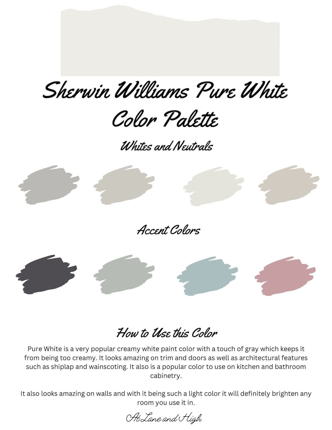 Pure White by Sherwin Williams Whole Home Color Palette - Interior ...