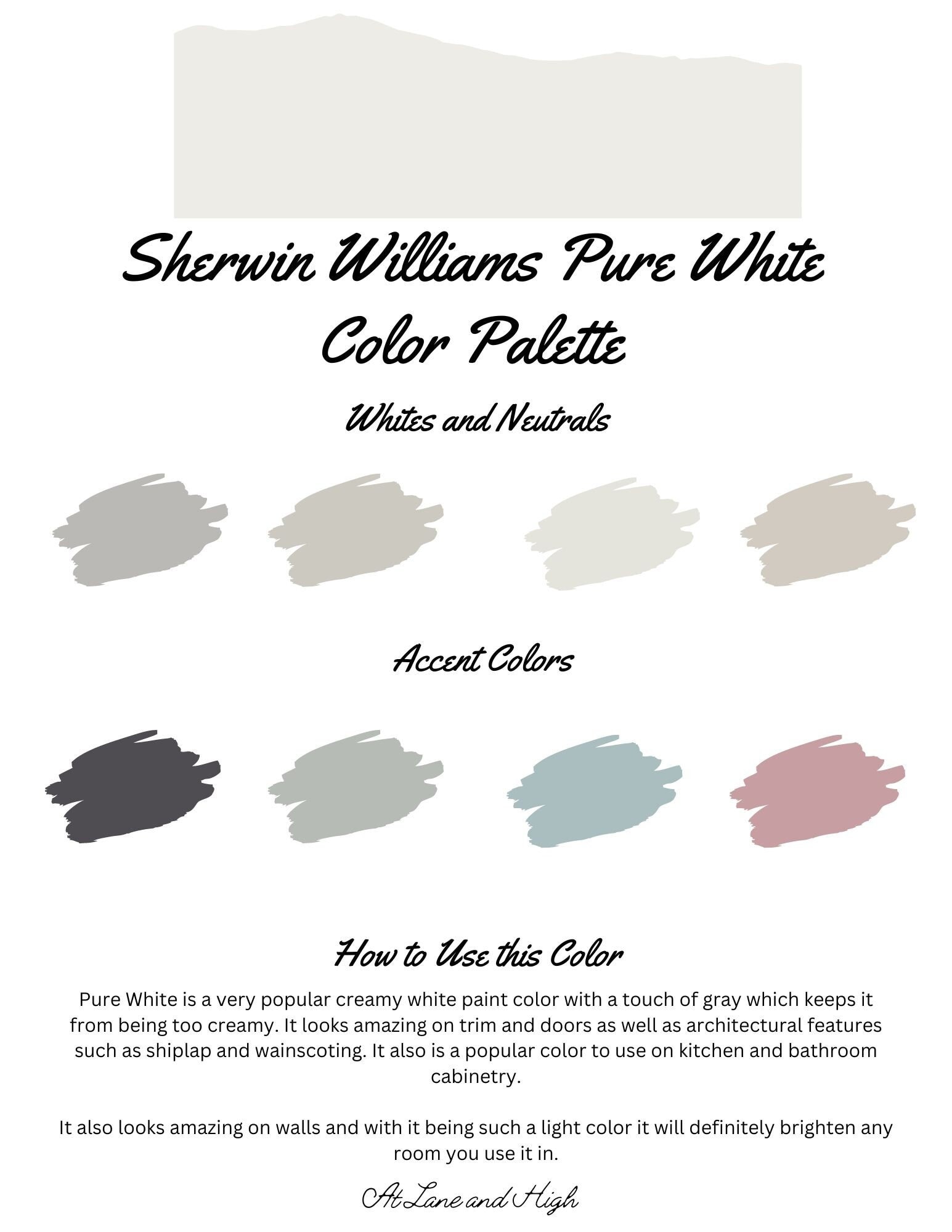 Pure White by Sherwin Williams Whole Home Color Palette - Interior ...