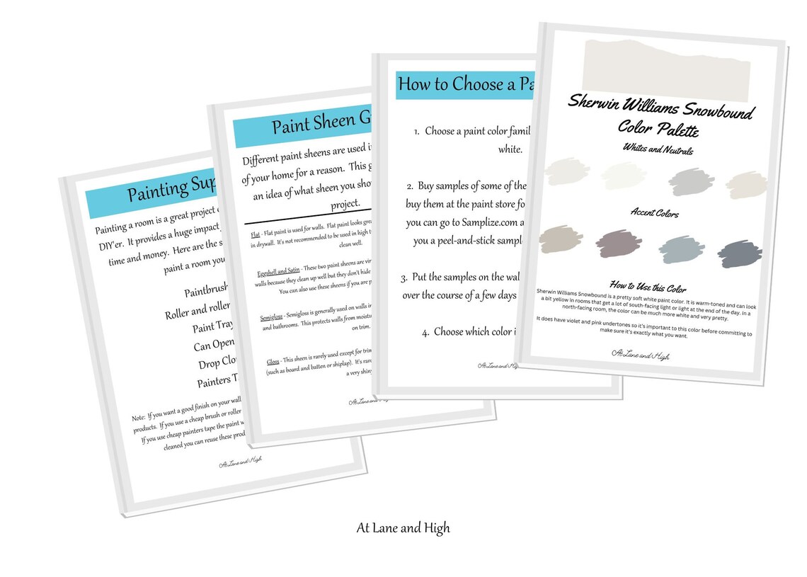 Snowbound by Sherwin Williams Whole Home Color Palette - Interior Paint ...