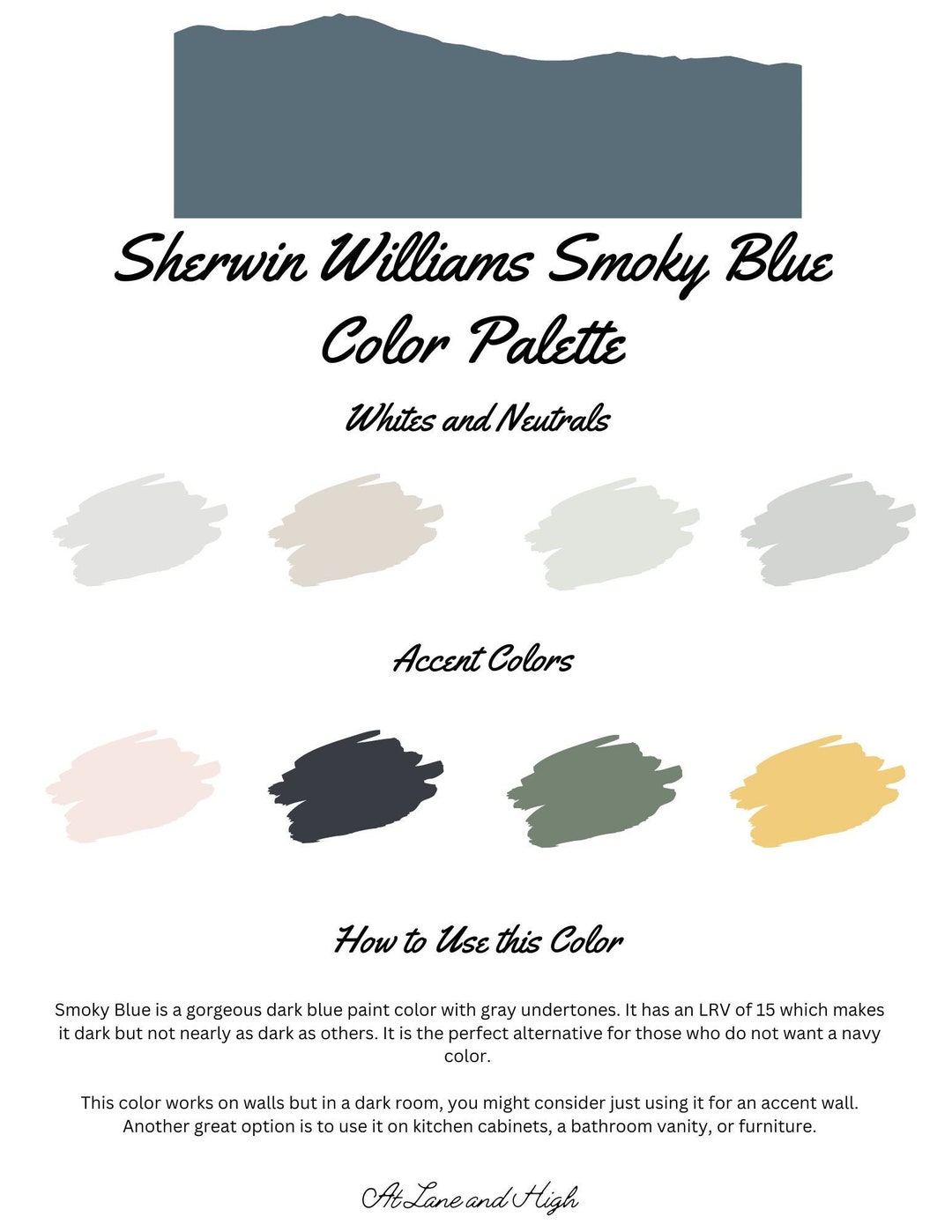 Smoky Blue by Sherwin Williams Whole Home Paint Palette - Interior ...