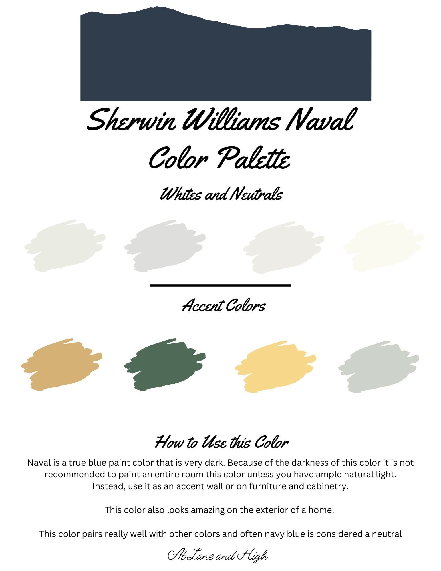 Naval by Sherwin Williams Whole Home Color Palette - Interior Paint ...