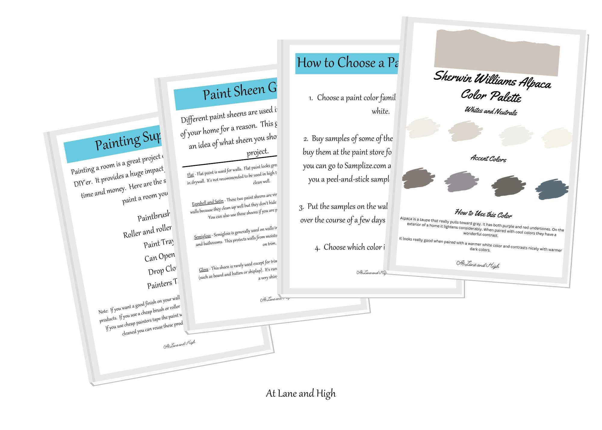 Alpaca by Sherwin Williams Whole Home Color Palette - Interior Paint ...