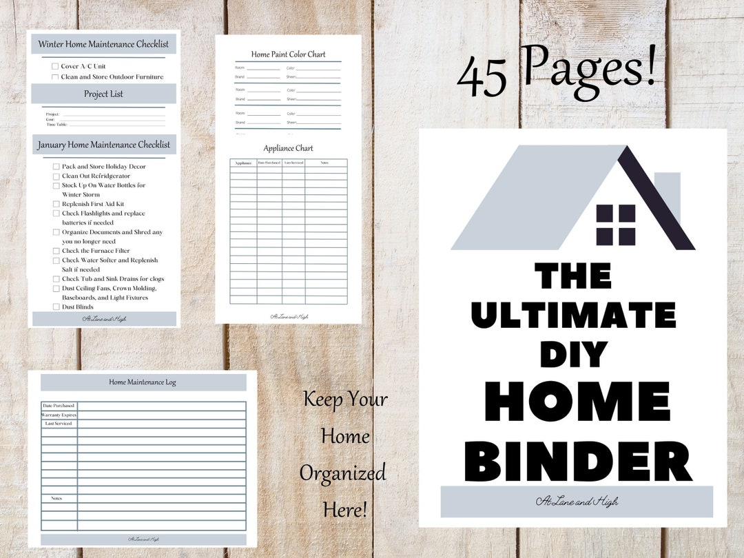 The Ultimate DIY Home Binder - Etsy