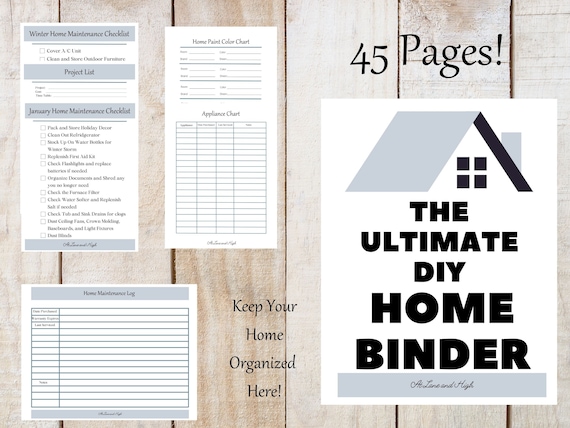 The Ultimate DIY Home Binder - Etsy