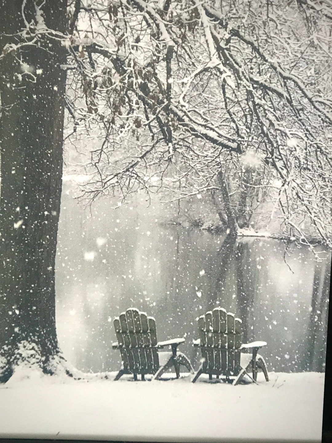 Winter Lake Scene Greeting Card, Winter Stationary, Christian Greeting ...