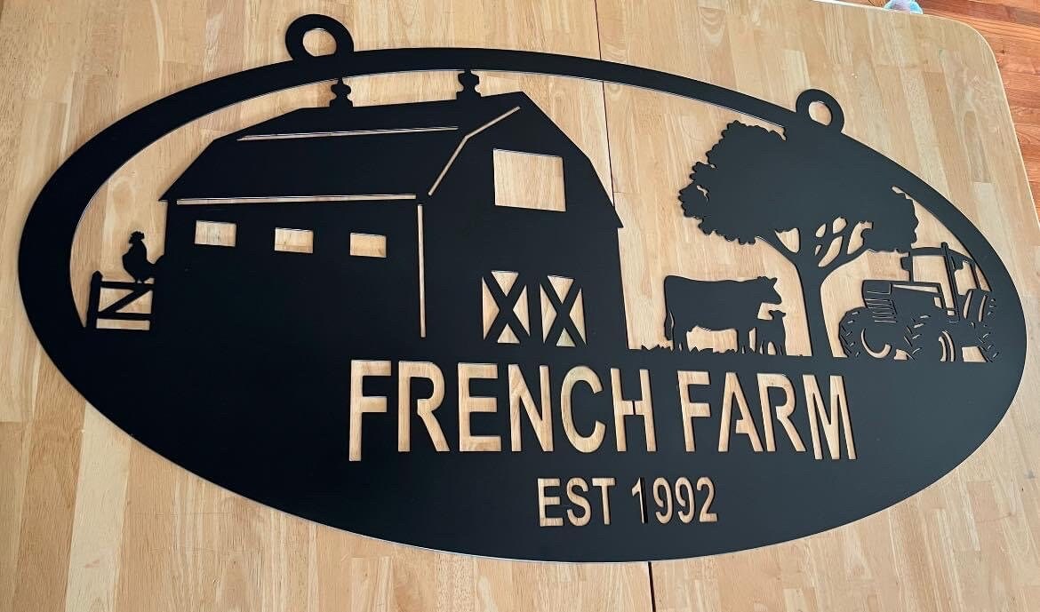 Custom Metal Sign, Custom Metal Farm Sign, Customized Business Sign ...