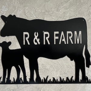 Custom Metal Sign, Custom Metal Farm Sign, Customized Business Sign ...