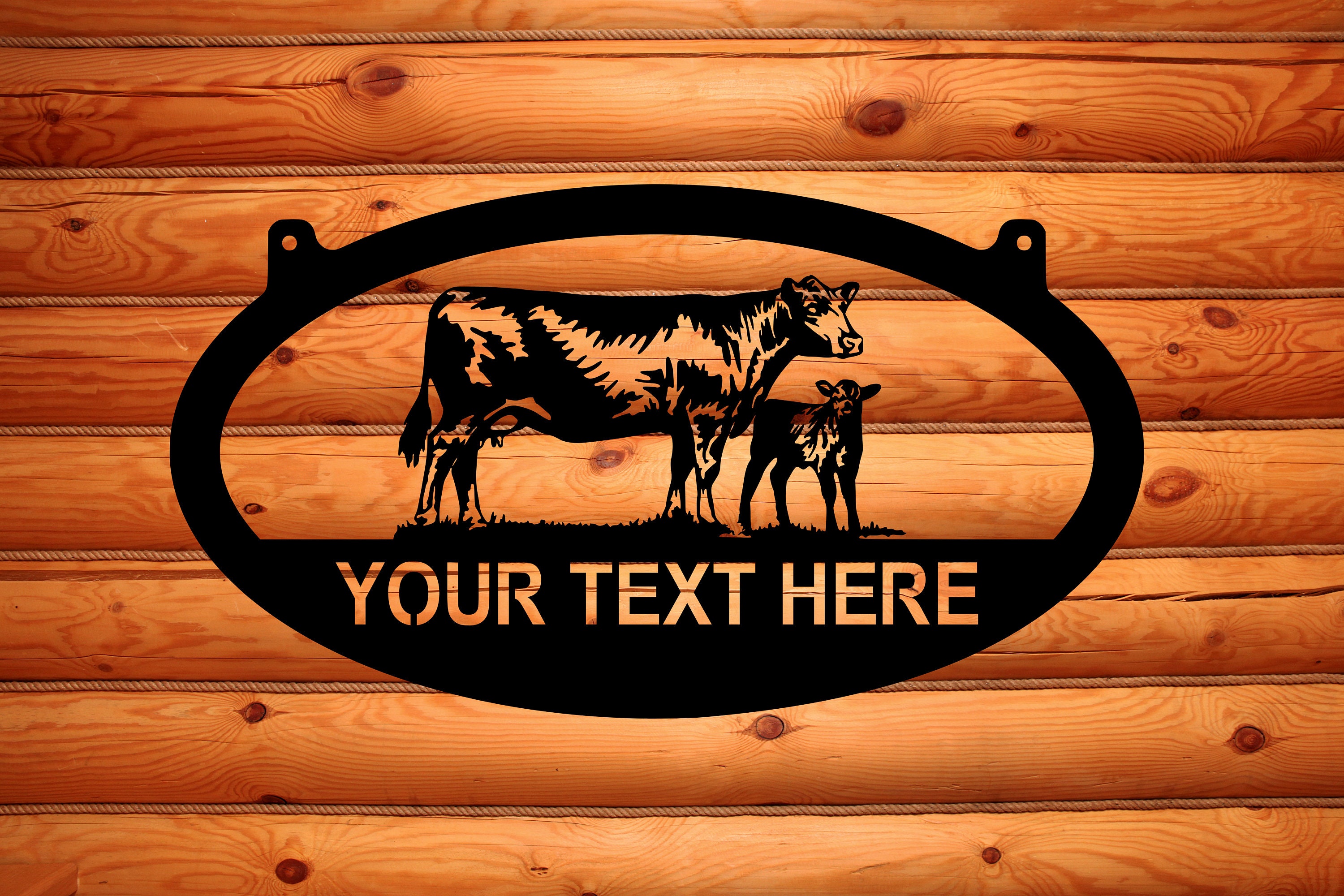 Custom Metal Sign, Cow Calf Sign , Farm Sign, Barn Sign, Cows , Custom ...
