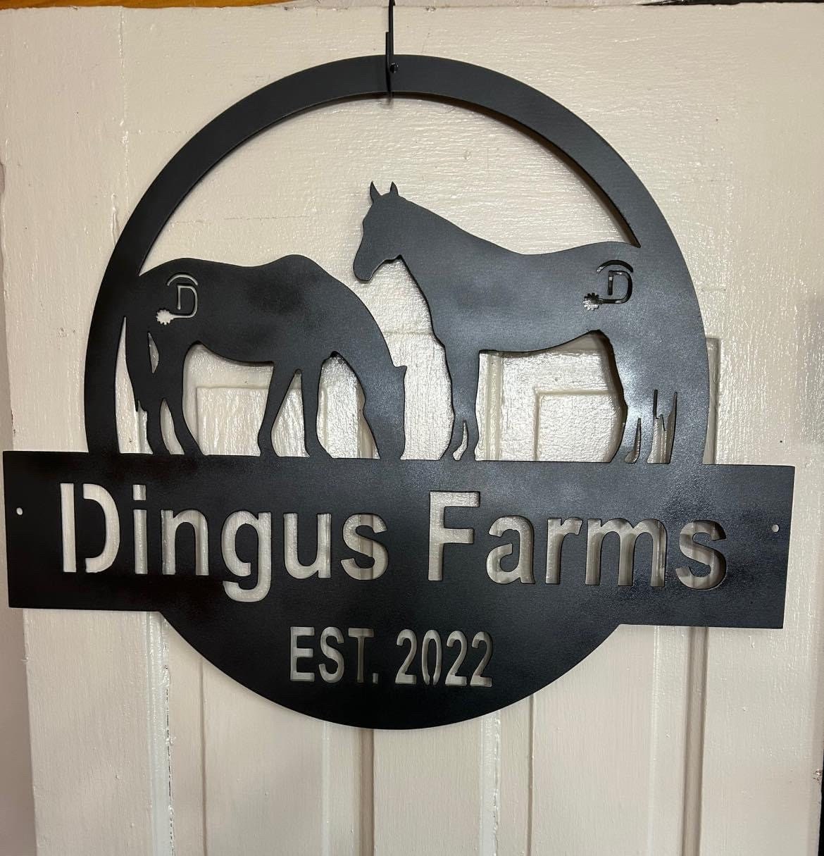 Custom Metal Sign, Custom Metal Farm Sign, Customized Business Sign ...