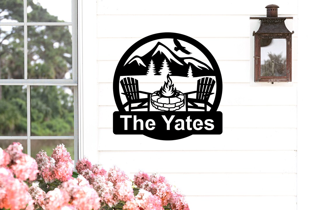 Custom Metal Firepit Sign - Etsy