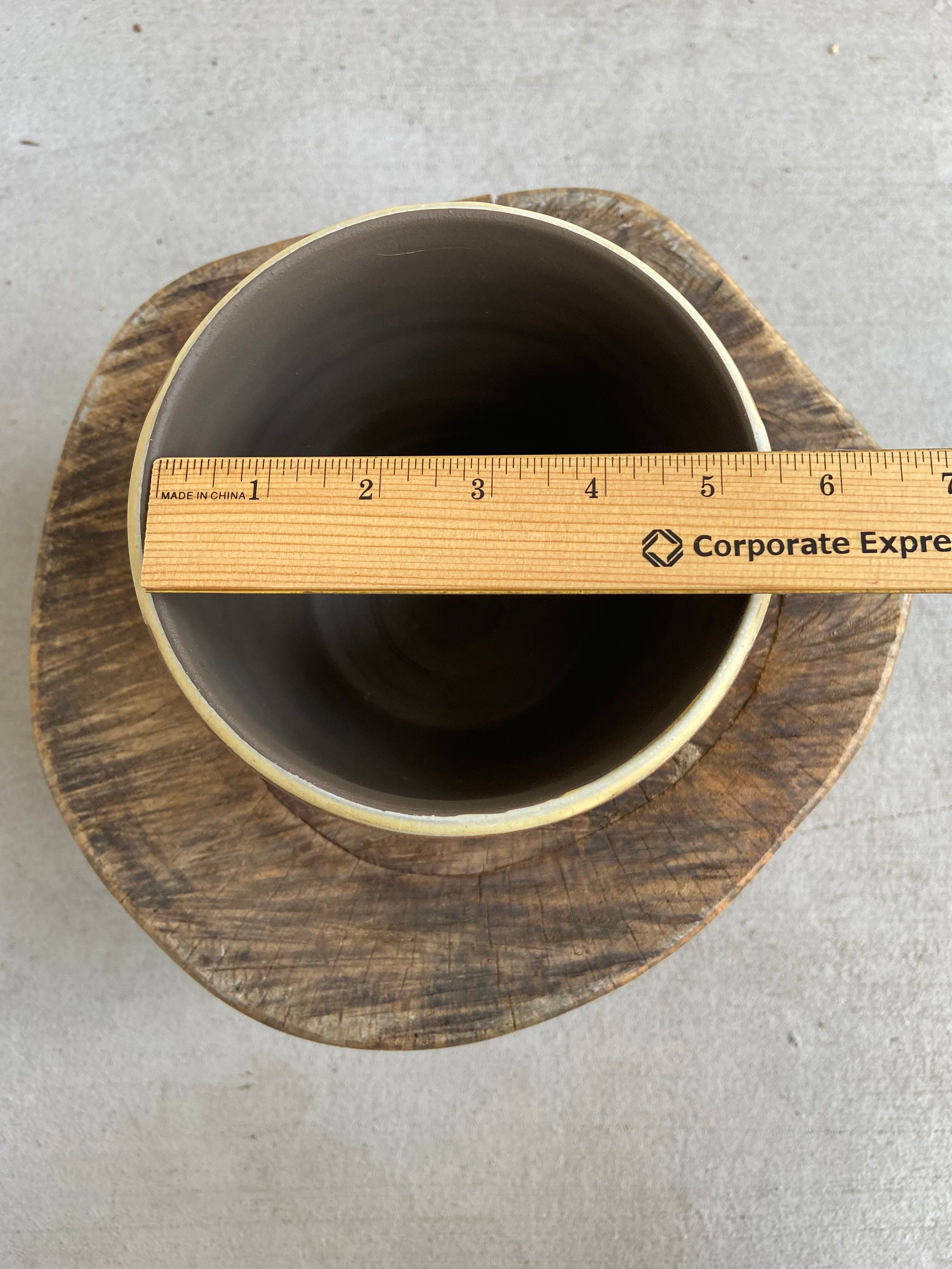 Large Half Circle Ceramic Planter - Etsy