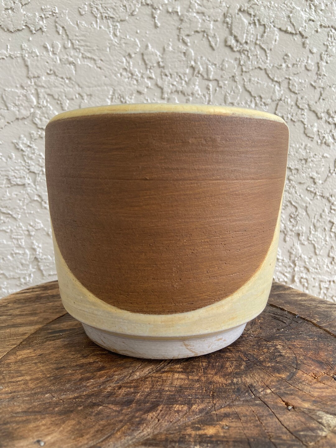 Large Half Circle Ceramic Planter - Etsy