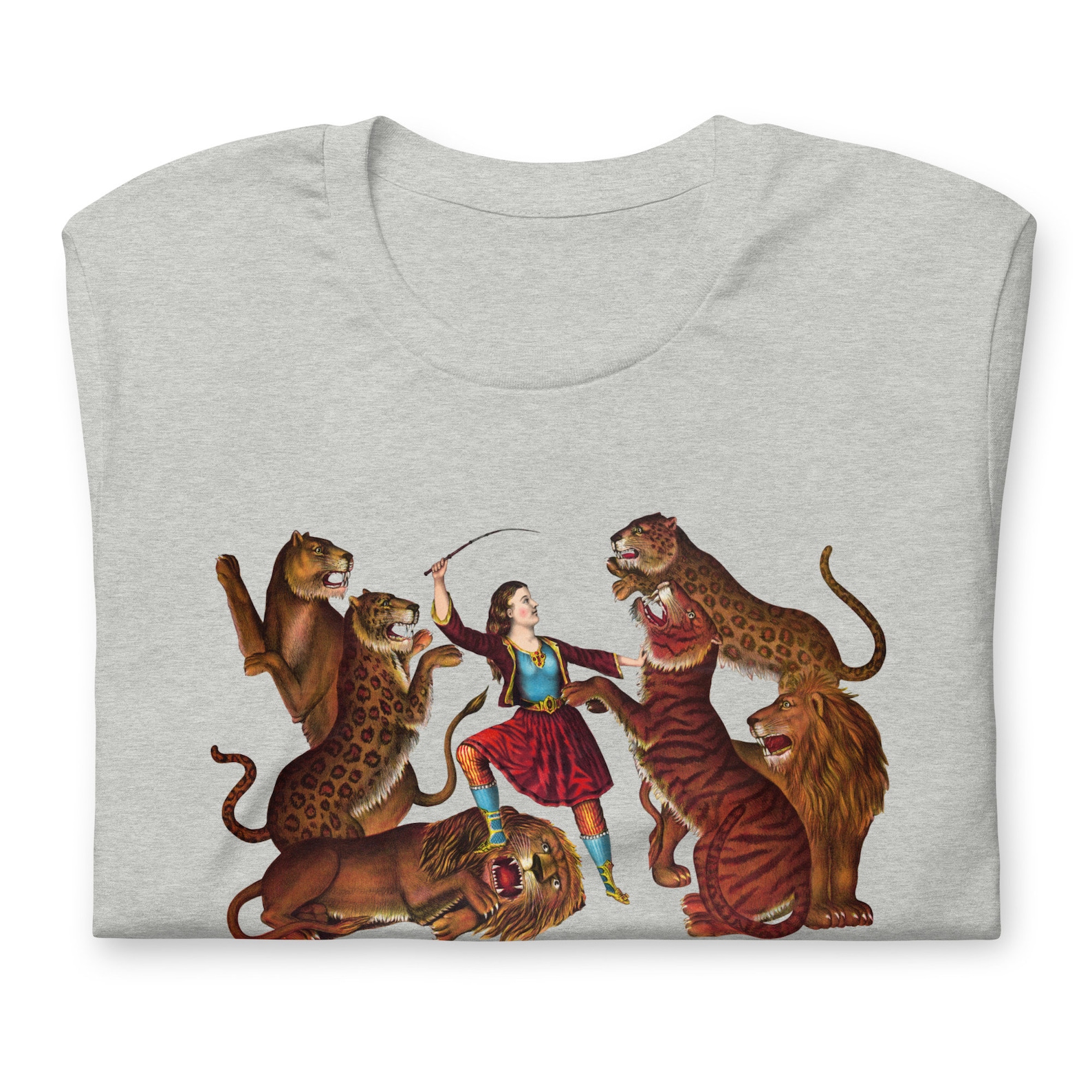 Female Lion Tamer Vintage Circus Image Graphic Tee - Etsy