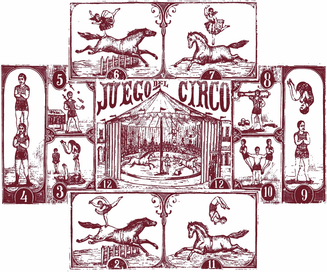 THE CIRCUS GAME. Graphic Tee W/ Vintage Illustration of Mexican Board ...