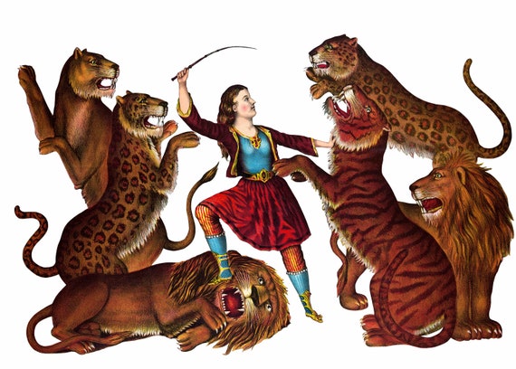 Vintage Circus Lion Tamer