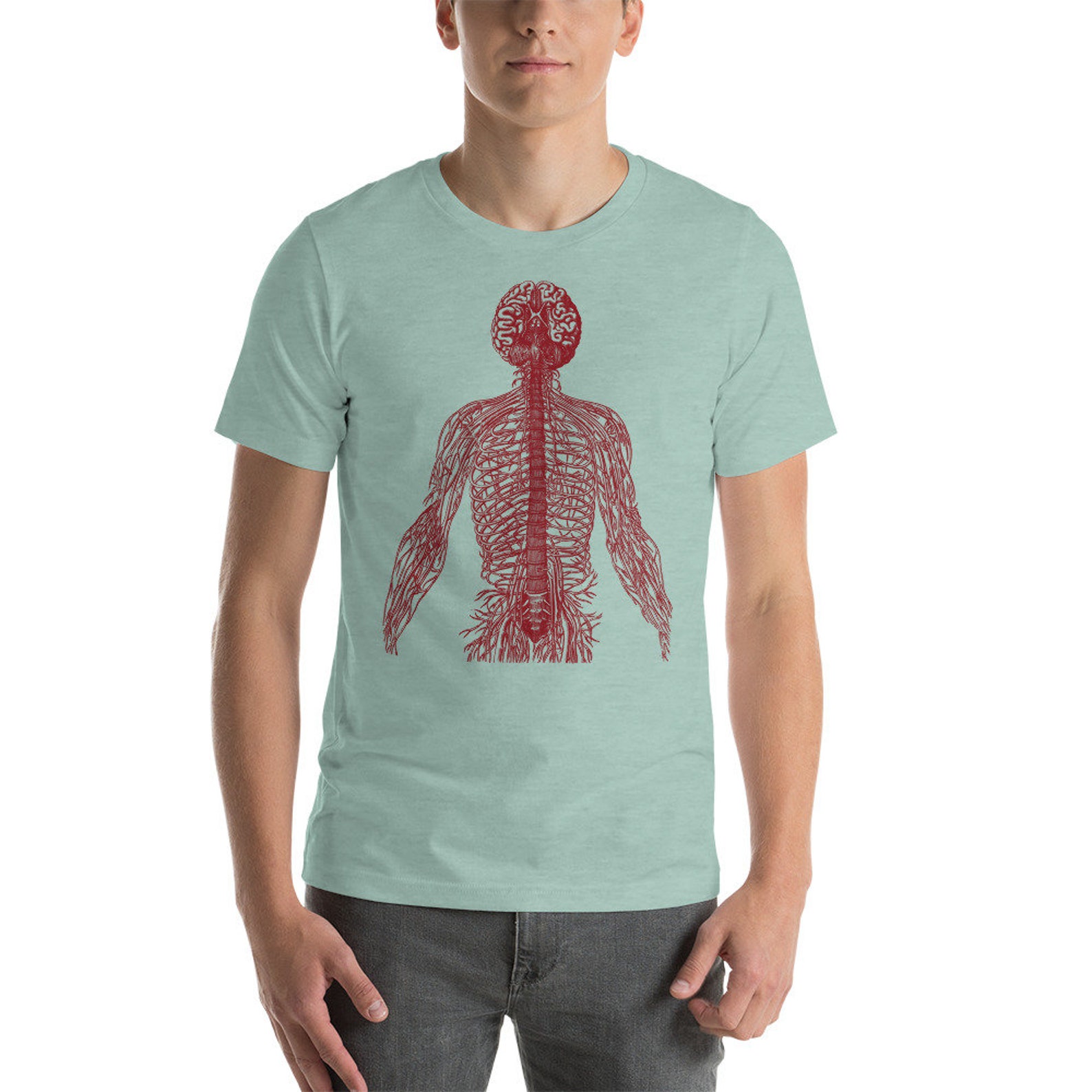 Map of Brain and Nerves by Descartes Graphic Tee Vintage Graphic - Etsy