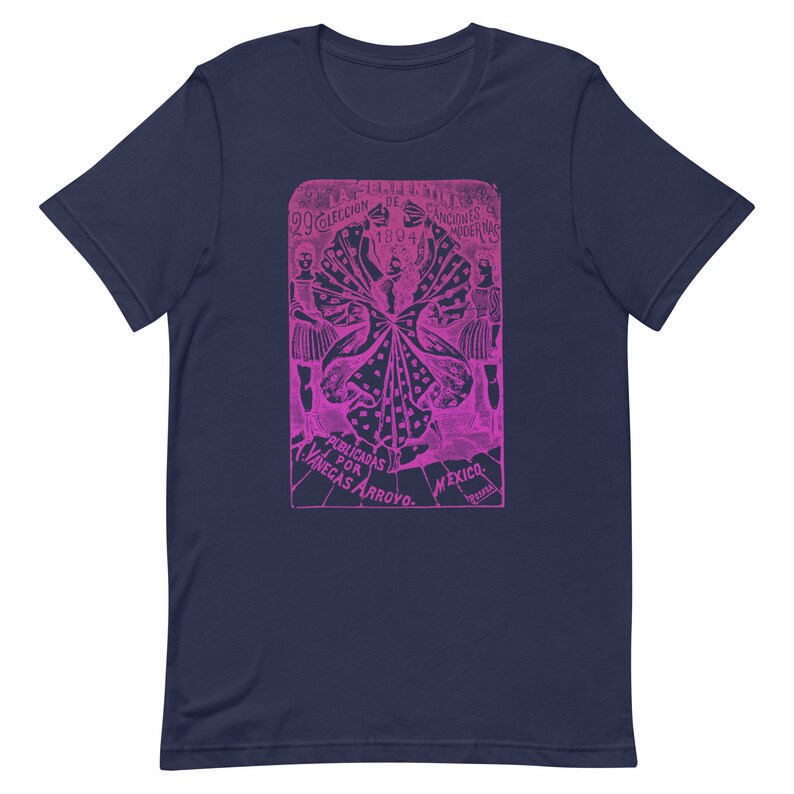 LA SERPENTINA / Woman Dancing Graphic Tee With Vintage Mexican ...