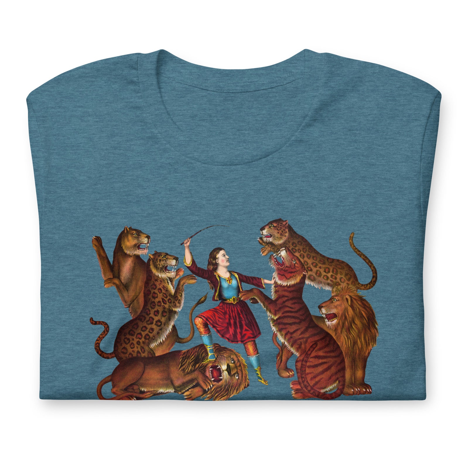 Female Lion Tamer Vintage Circus Image Graphic Tee - Etsy