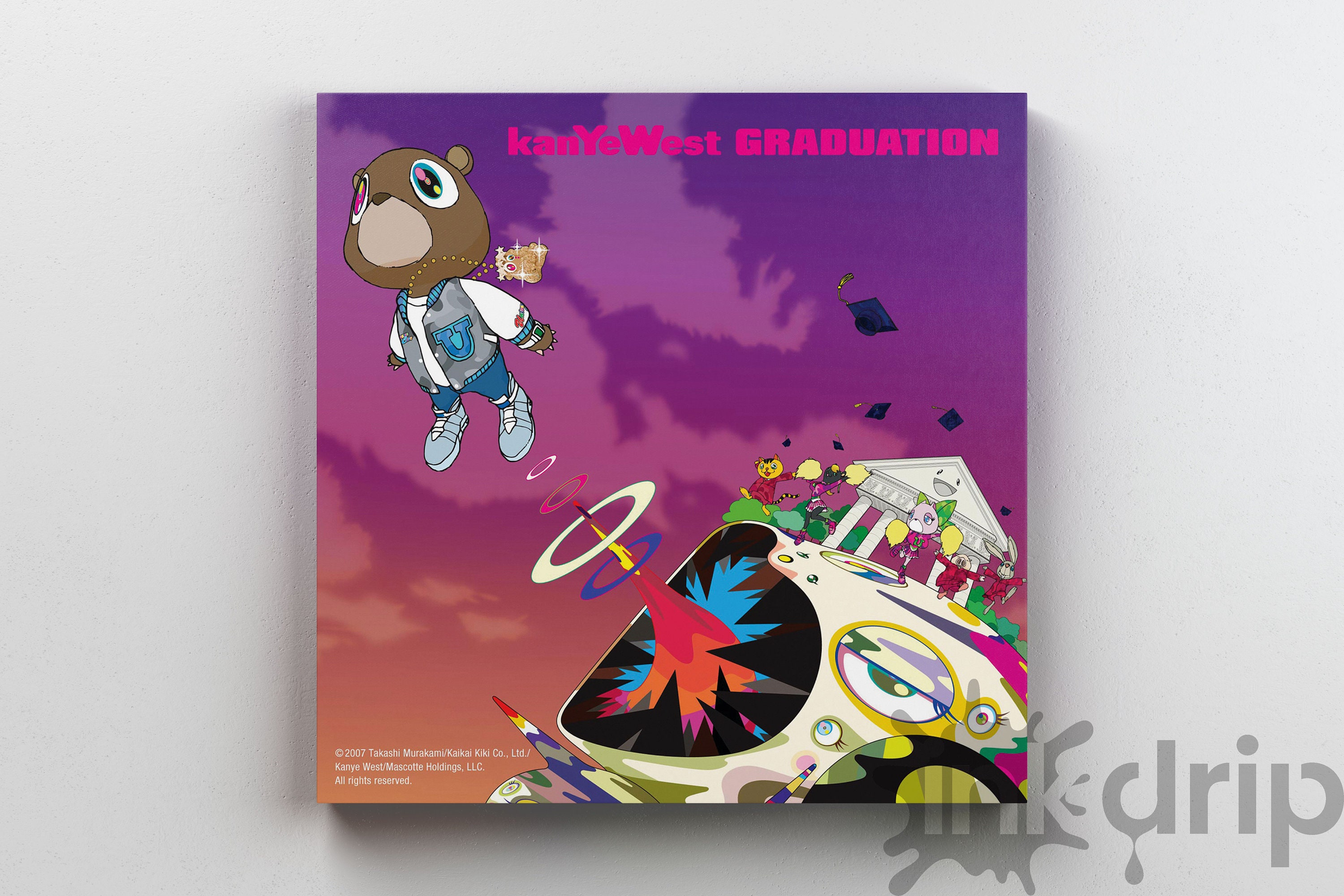 Kanye West Graduation Wall Art / Graduation Album Art / Rap | Etsy