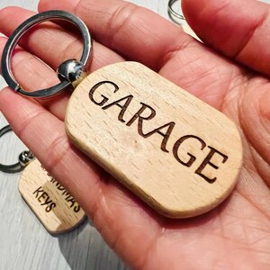 Personalised Tag Shaped Keyring / Laser Engraved Keychain / Customised ...