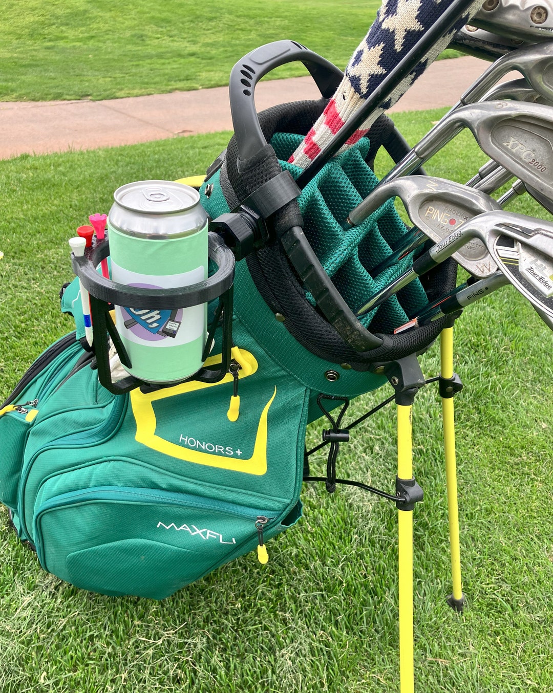The Bag Caddy - Golf Bag Cupholder - Etsy