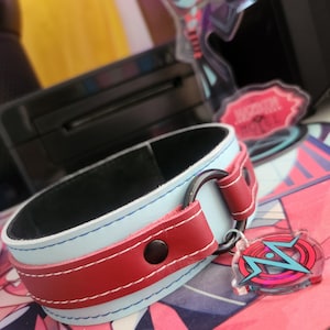 MTO Hazbin Hotel Vox Voxtek Leather Collar fan Made - Etsy