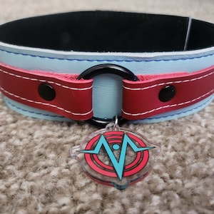 MTO Hazbin Hotel Vox Voxtek Leather Collar fan Made - Etsy