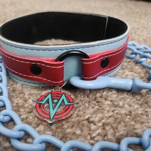 MTO Hazbin Hotel Vox Voxtek Leather Collar fan Made - Etsy