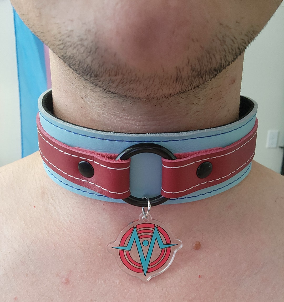 MTO Hazbin Hotel Vox Voxtek Leather Collar fan Made - Etsy