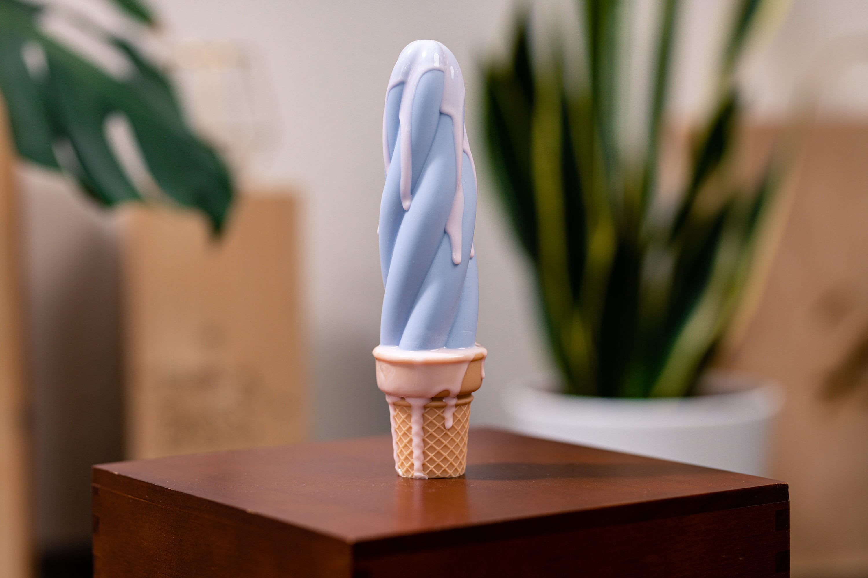 The Twirl Soft Ice Cream Dildo Lilac Etsy