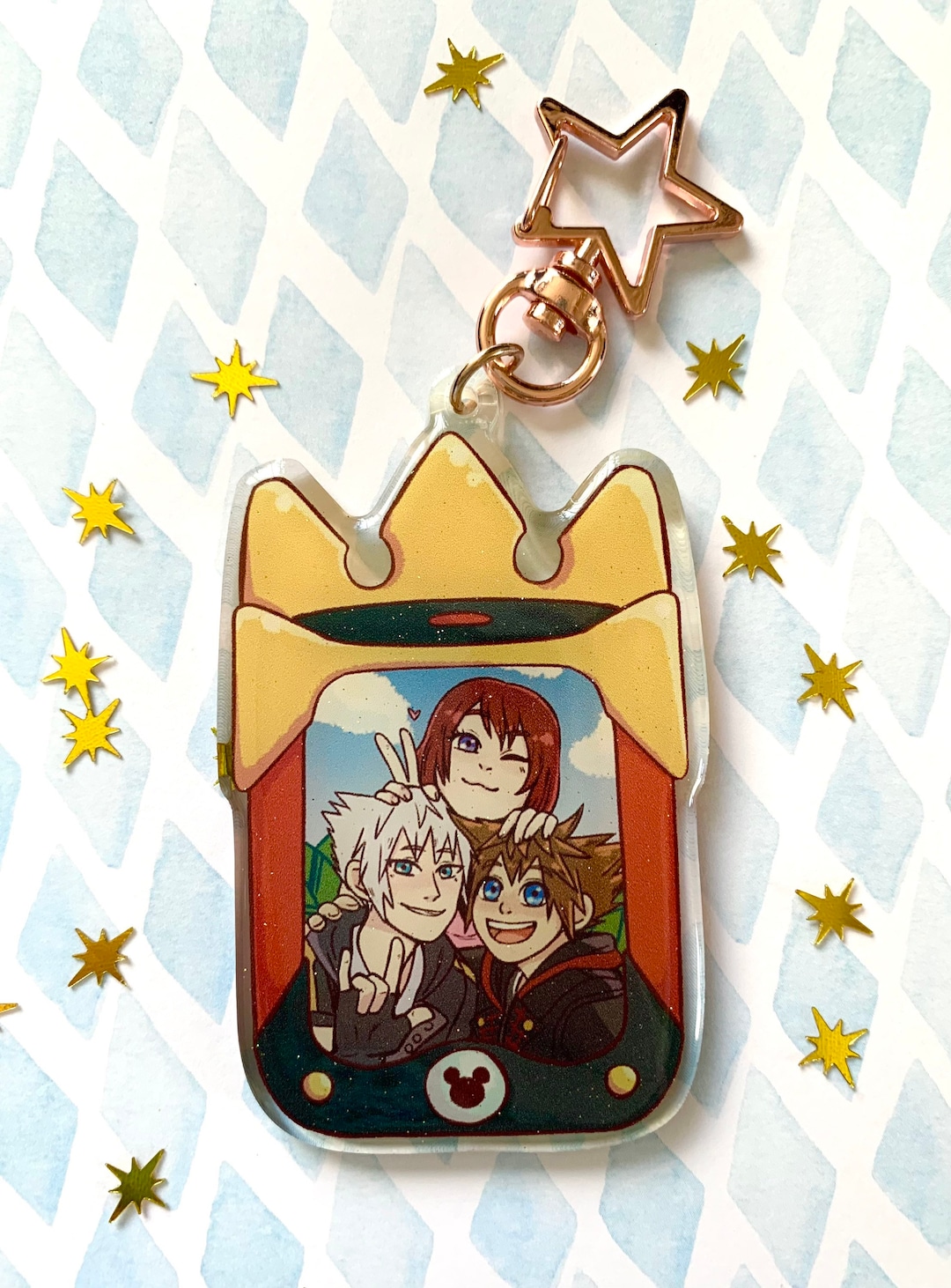 Kingdom Hearts | Sora, Kairi & Riku, Gummi Phone Selfie Large Double ...