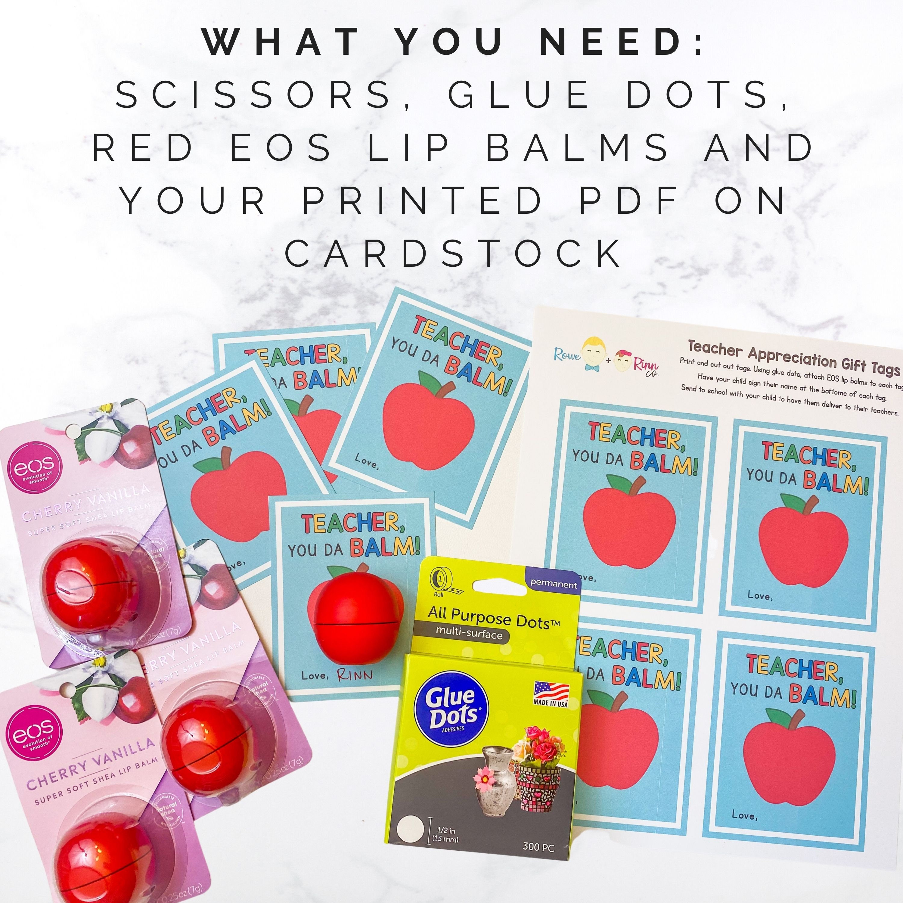 You're the Balm Tags Printable, Teacher Appreciation, Staff ...