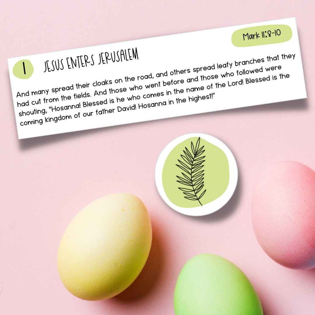 Holy Week Resurrection Eggs, Resurrection Eggs Instant Download, Holy ...