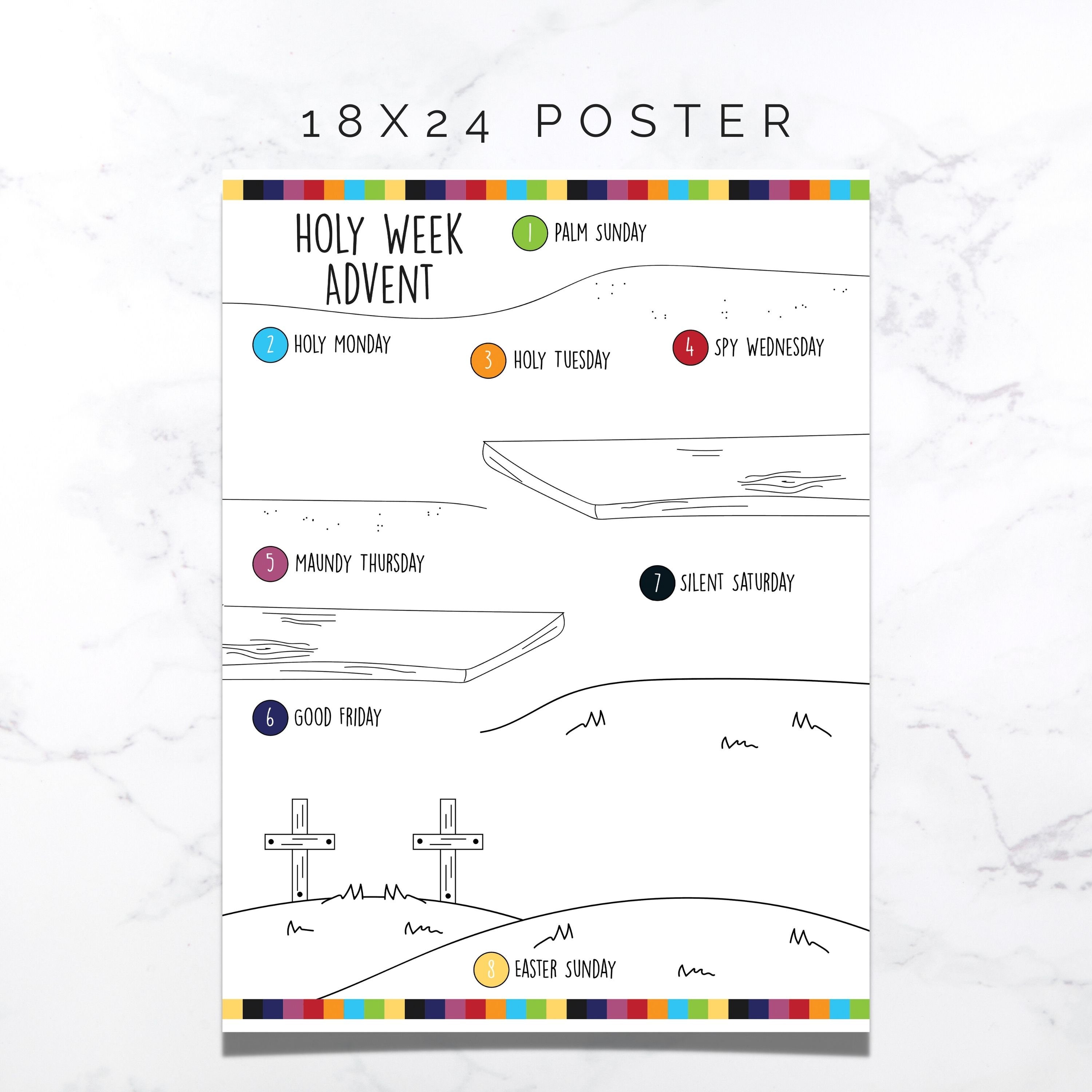 Holy Week Advent, Resurrection Easter Story, Holy Week Advent Instant ...