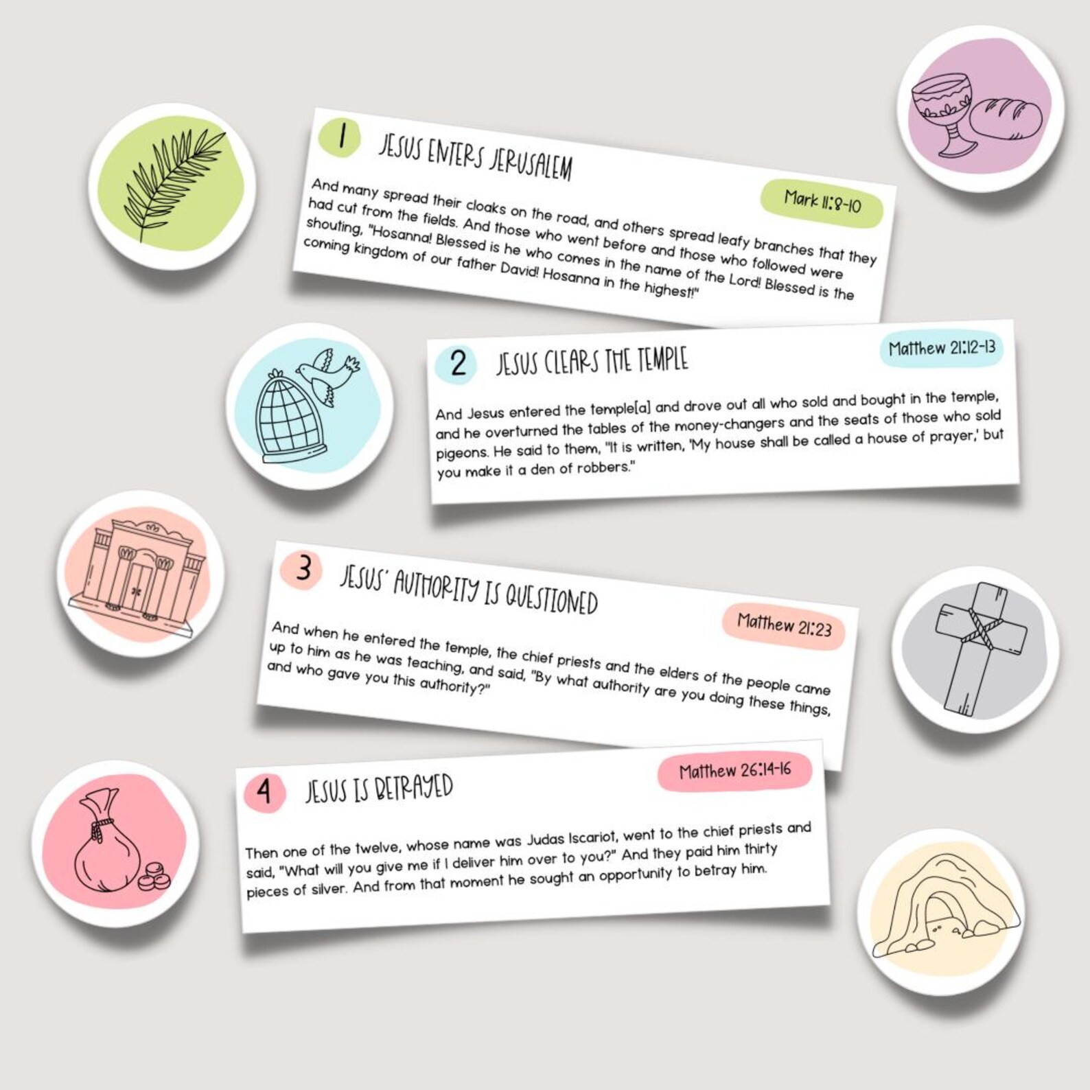 Holy Week Resurrection Eggs | Resurrection Eggs Instant Download | Holy ...