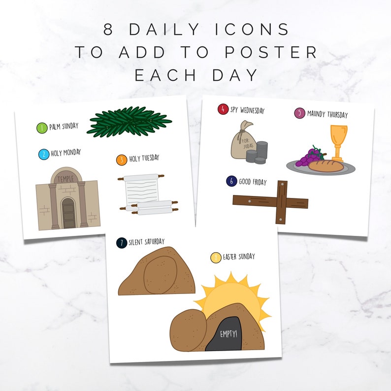 Holy Week Advent, Resurrection Easter Story, Holy Week Advent Instant ...