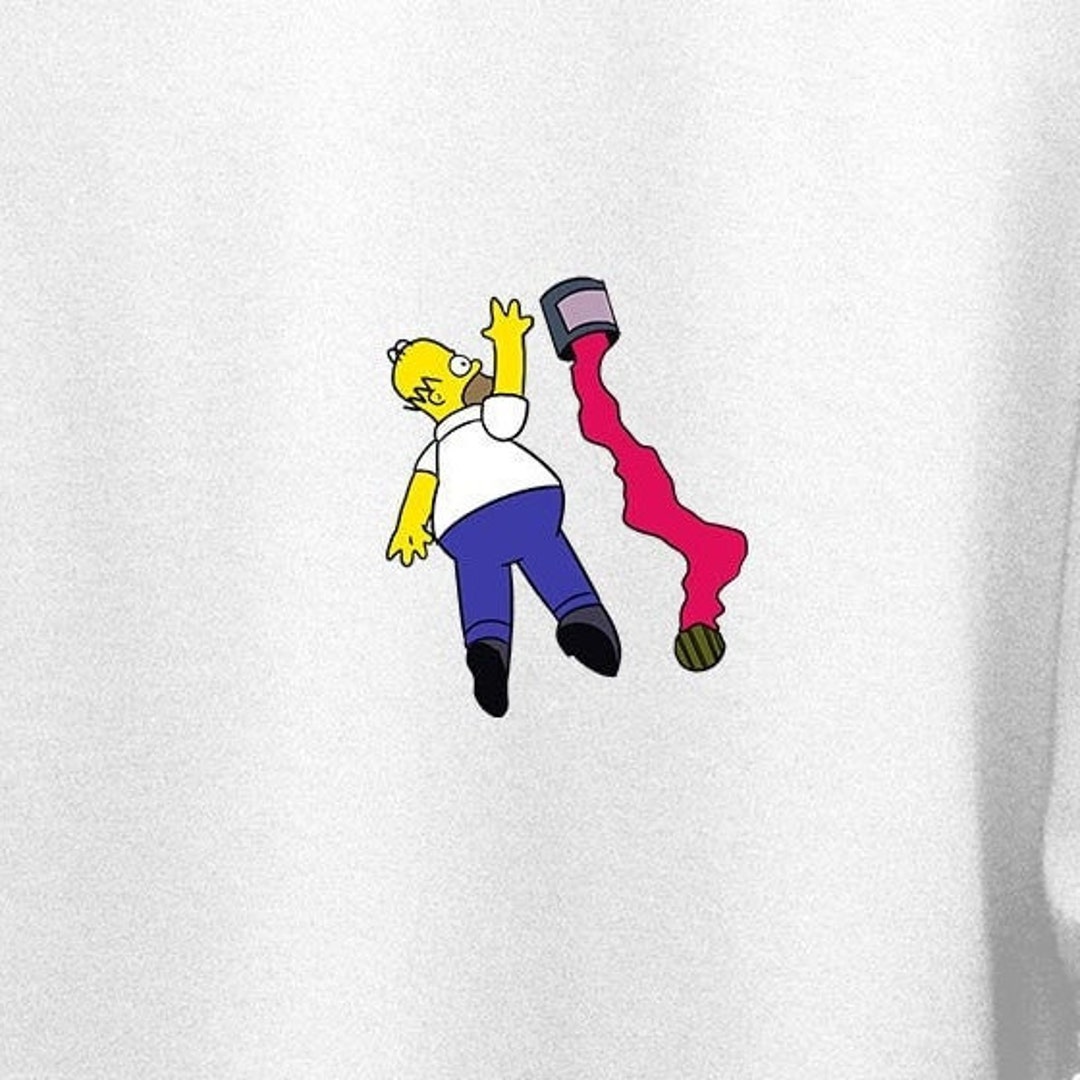 Simpsons Themed Shirt 'HOMER SPILLS' Fan Unisex Softstyle T-shirt ...