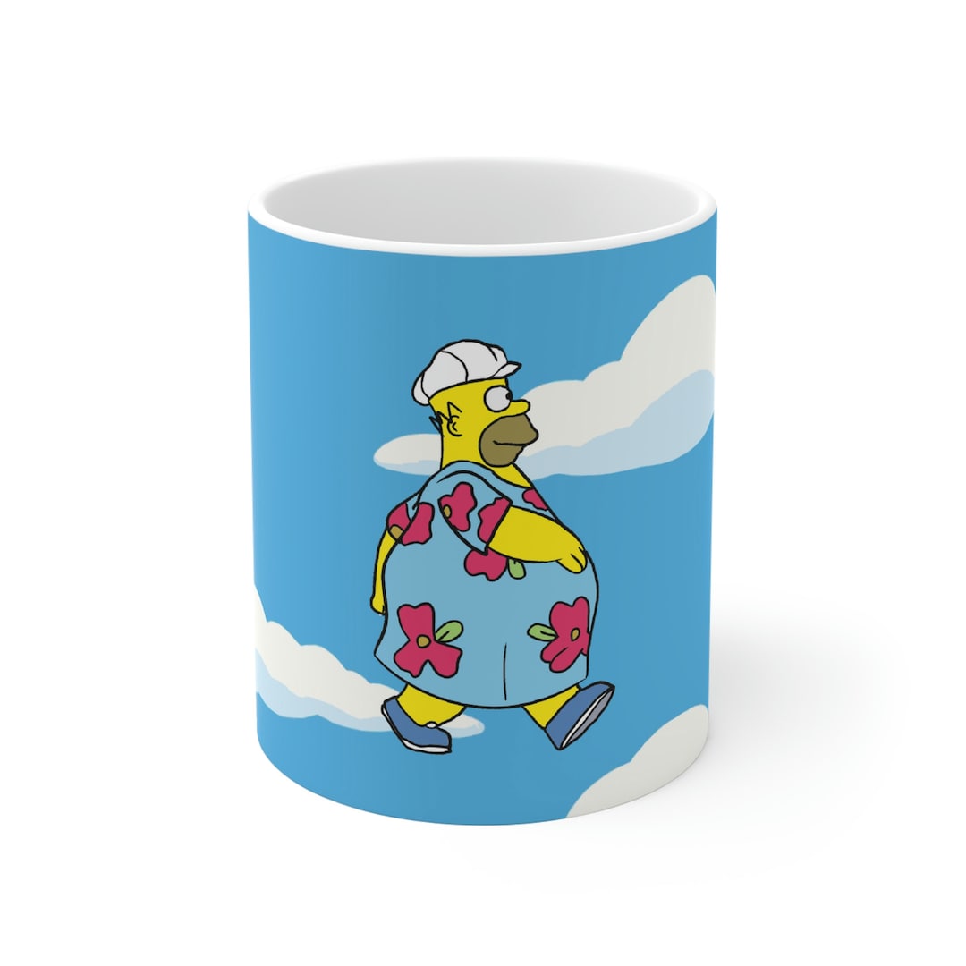 The Simpsons Themed Homer MOO MOO Walk Mugsimpsons-themed Bespoke Bart ...