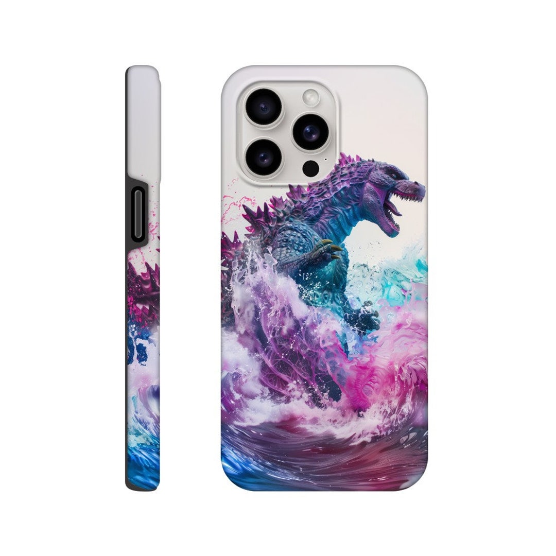 Ethereal Neon Godzilla Phone Case Floral Phone Case Epic Godzilla Neon ...