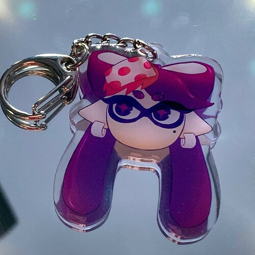 Small Splatoon Agents Pixel Art Acrylic Charm - Etsy