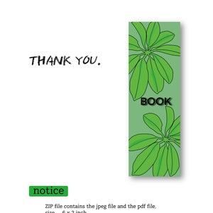 Printable Bookmarks, Plant Bookmarks, Book Accessories, Book Lover ...