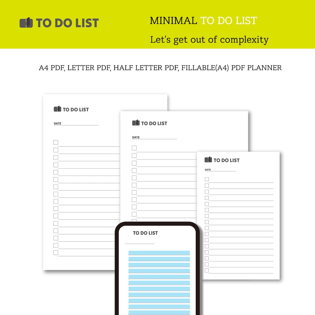 Planner Printable, Daily to Do List, Productivity Planner, Daily ...