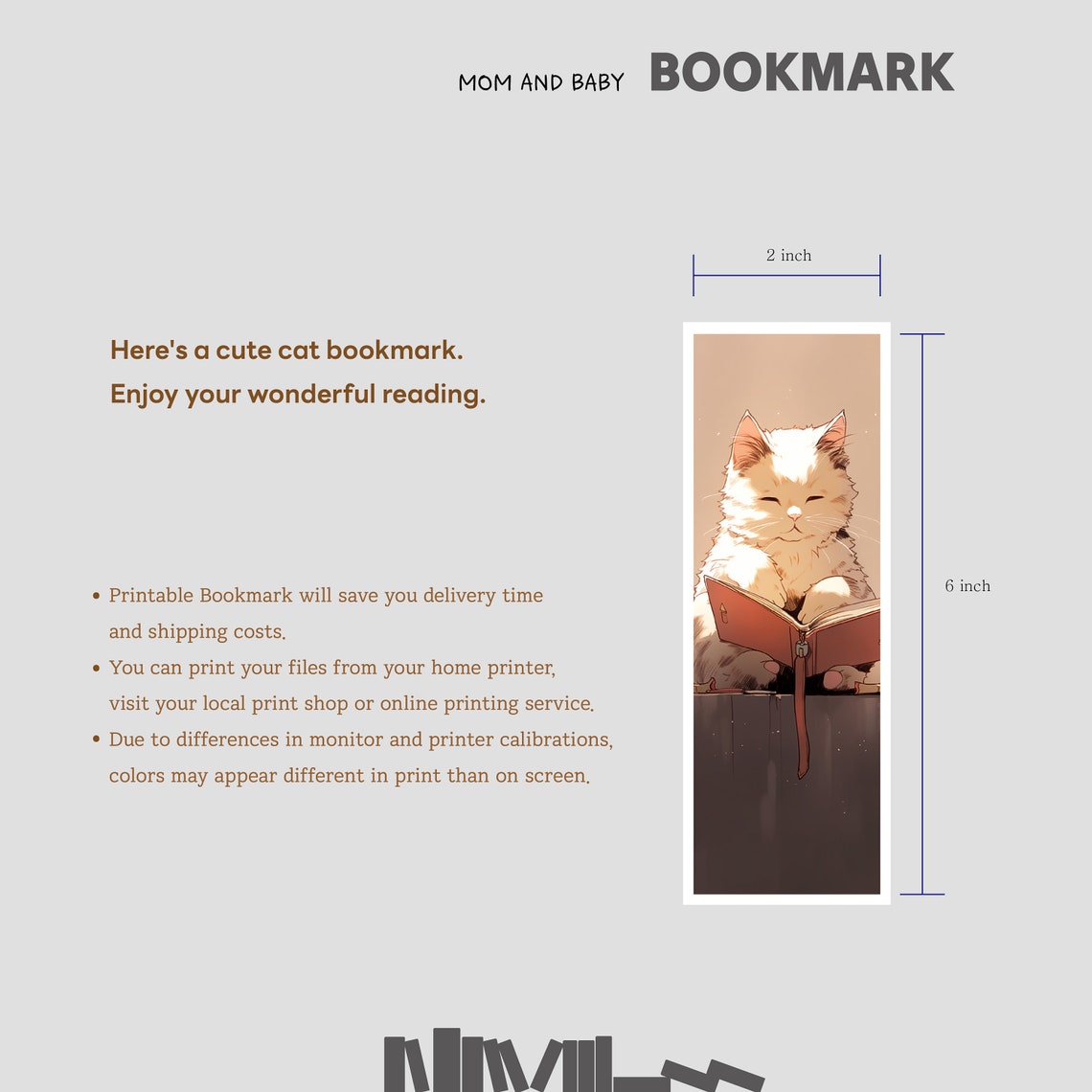 Printable Reading Bookmark, Printable Book Mark Tracker, Library ...